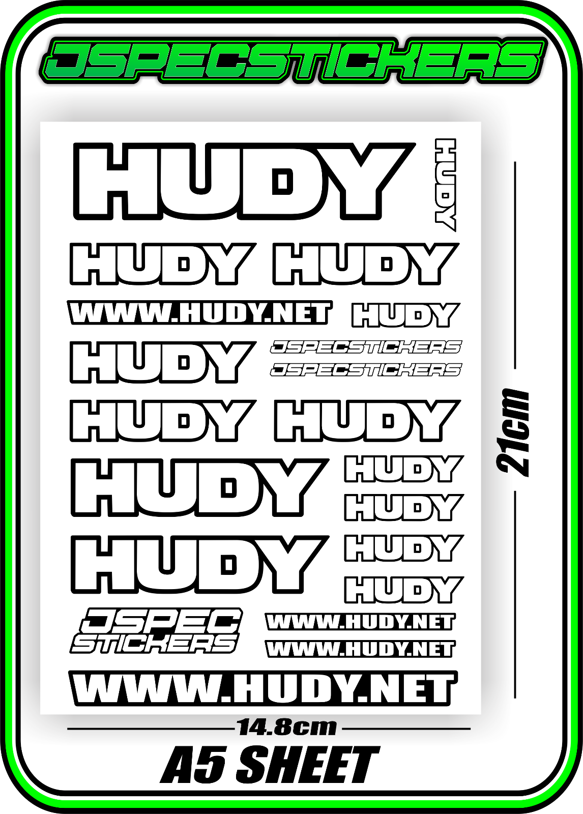 HUDY TOOLS SETUP STICKERS XRAY RC BUGGY CAR DECAL 1/10 1/8 JSPEC ELEC ...