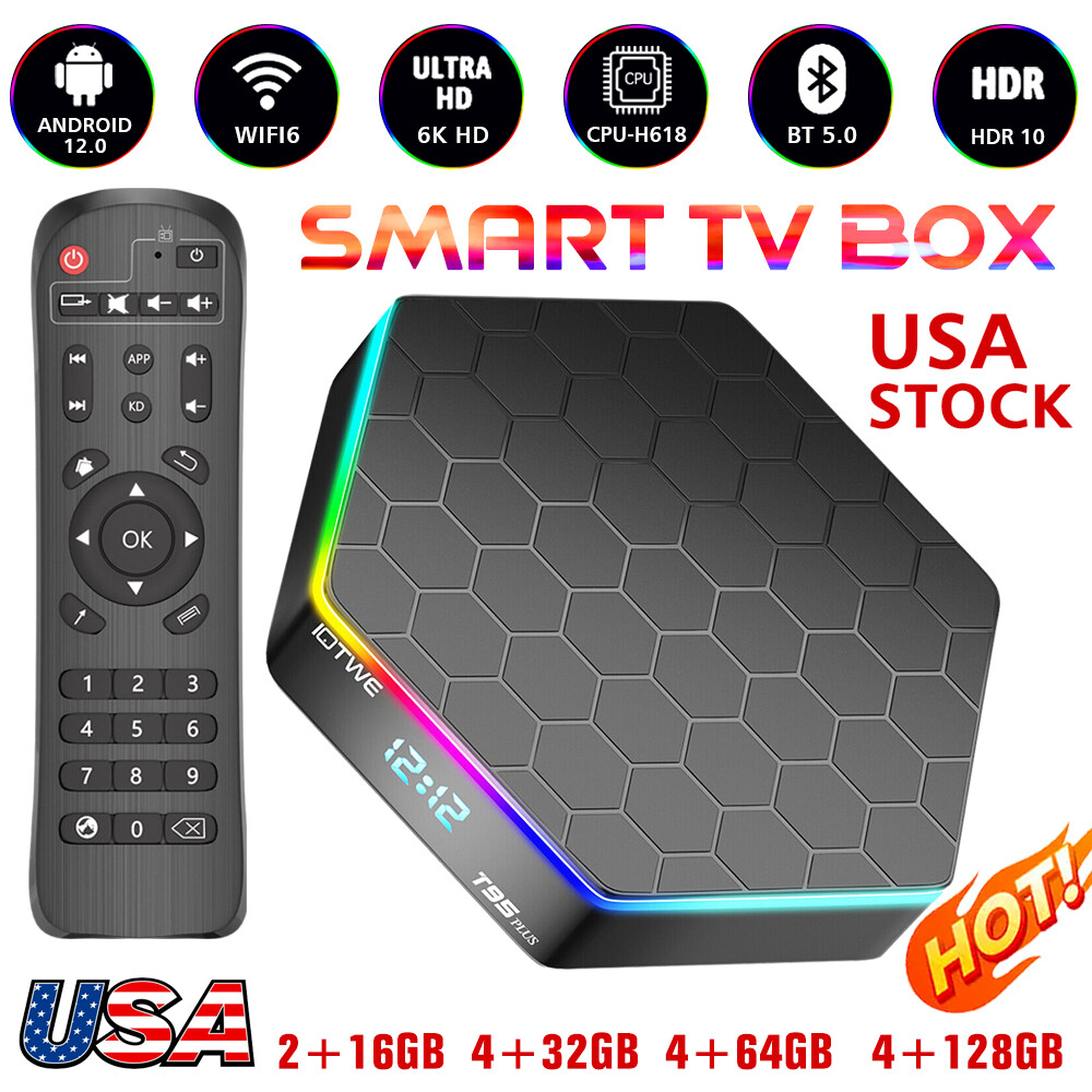 2024 Upgraded T95Z Plus Smart Android 12.0 TV Box Quad Core HD Stream ...
