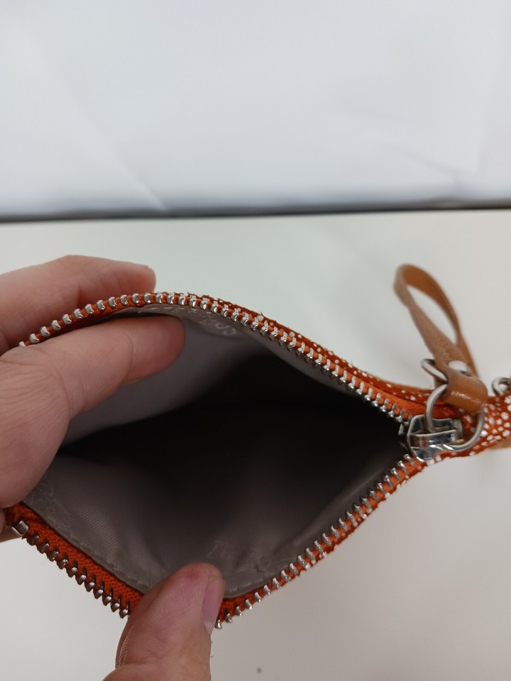 SORIAL NY Women's Oceana Handbag Orange Zip Around Wristlet Wallet | eBay