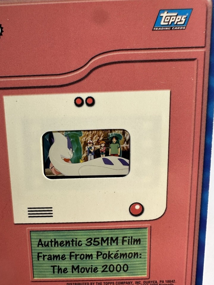 Topps Pokemon 2000 Authentic Film Frame Card Ash, Misty, Lugia, Pikachu ...