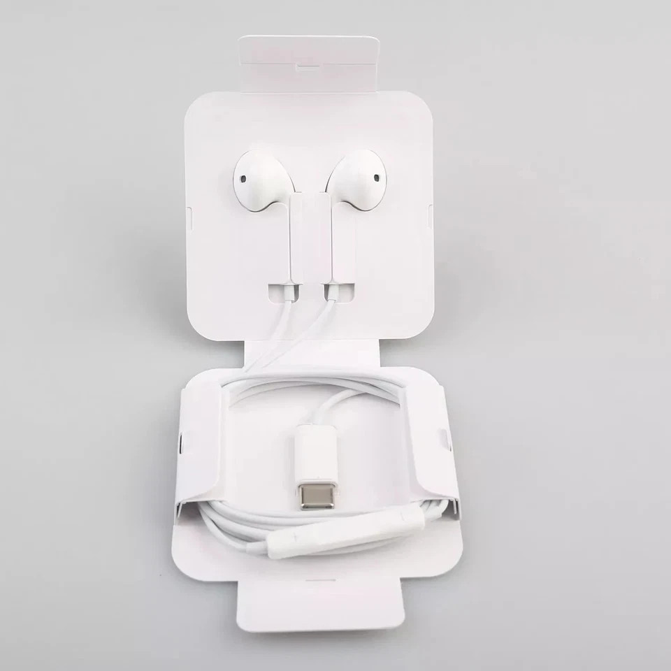 OEM USB-C EarPods Earphones for iPhone 16 15 14 13 11 12 Pro Max 3.5MM ...