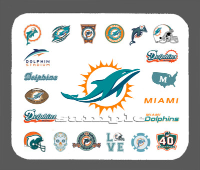 Miami Dolphins Logo Art Mouse Pad Item#387 | eBay
