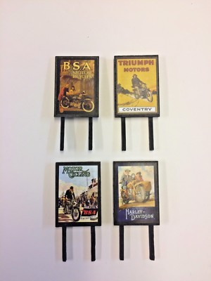 4 Model Railway Billboards / Posters - Trackside Signs - OO Gauge ...