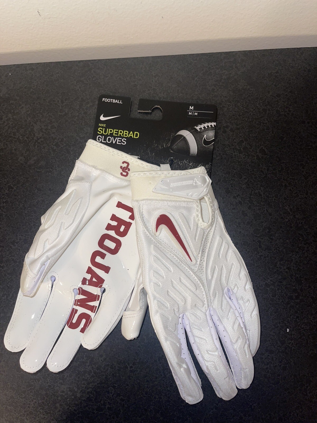 Nike USC Trojans Superbad Football Gloves NCAA NFL DX5208-634 Size ...