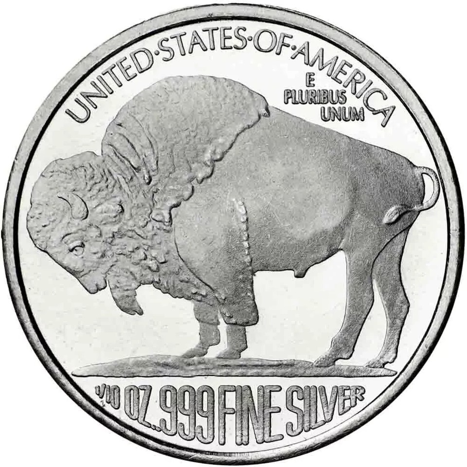 1/10 oz SilverTowne Buffalo Silver Round .999 Pure Silver Bullion | eBay