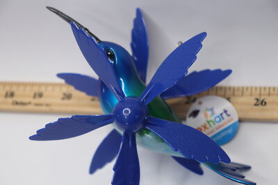 Exhart WindyWing Whirligig Green and Blue Hummingbird Wind Chimes | eBay