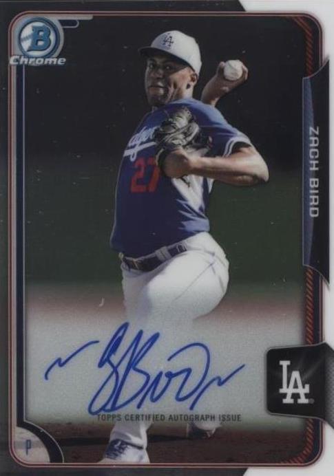2015 Bowman Chrome - Prospects Autographs Zach Bird #BCAP-ZB (AU, RC ...