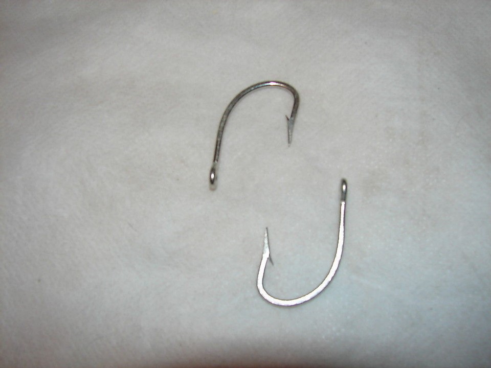 50 Mustad Hooks 6/0 Rigged Bait Saltwater FISHING LURE Snapper Striper ...