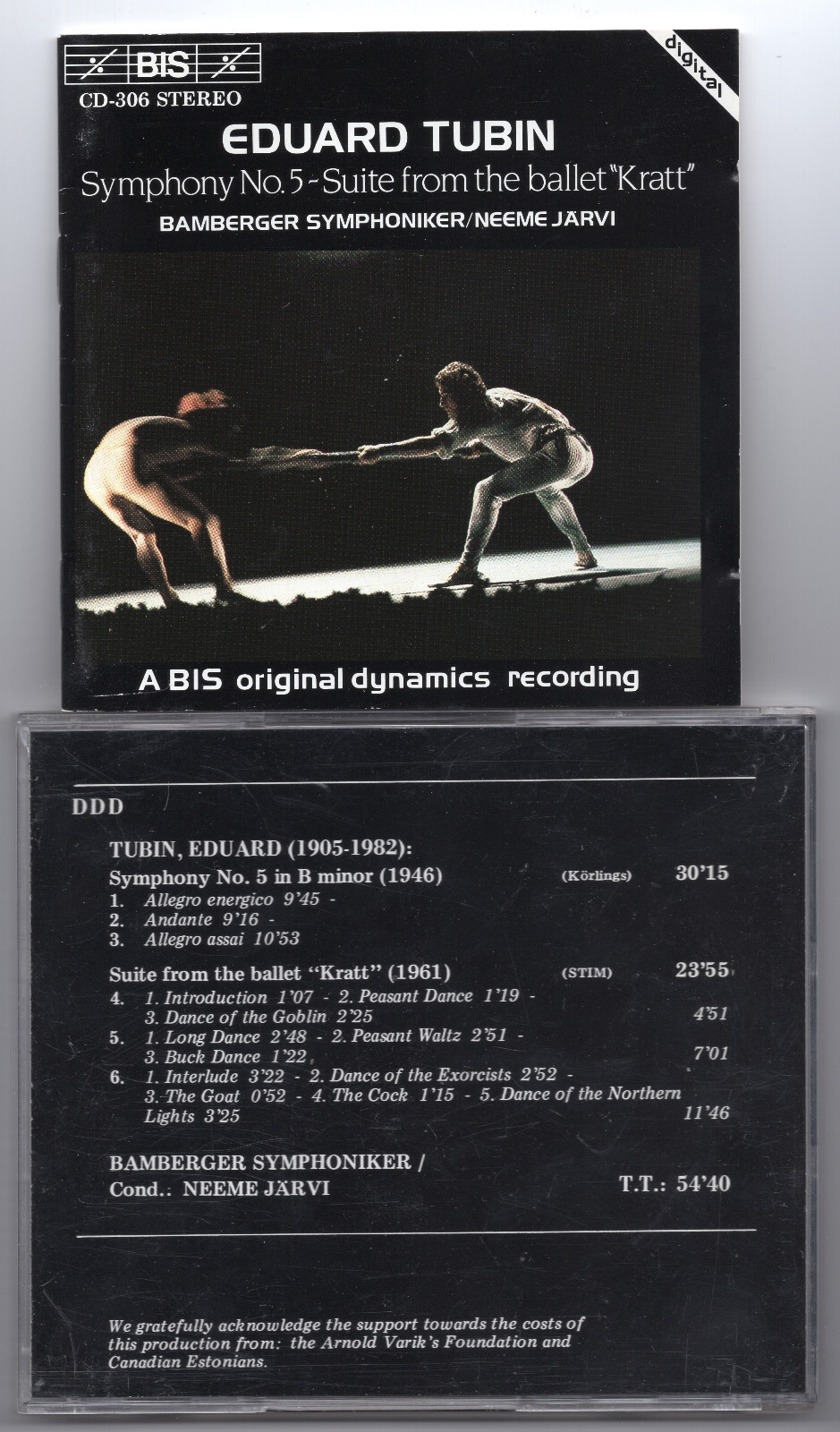 Eduard Tubin - Symphony No. 5/Suite from the Ballet Kratt, Neeme Jarvi ...