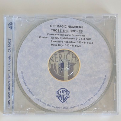 The Magic Numbers -Those The Brokes US Warner Bros. Cdr Promo Indie Pop ...