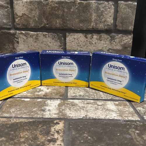 Unisom Simple Slumbers Dual-Action Tablets Restorative Sleep 3X 30 Exp ...