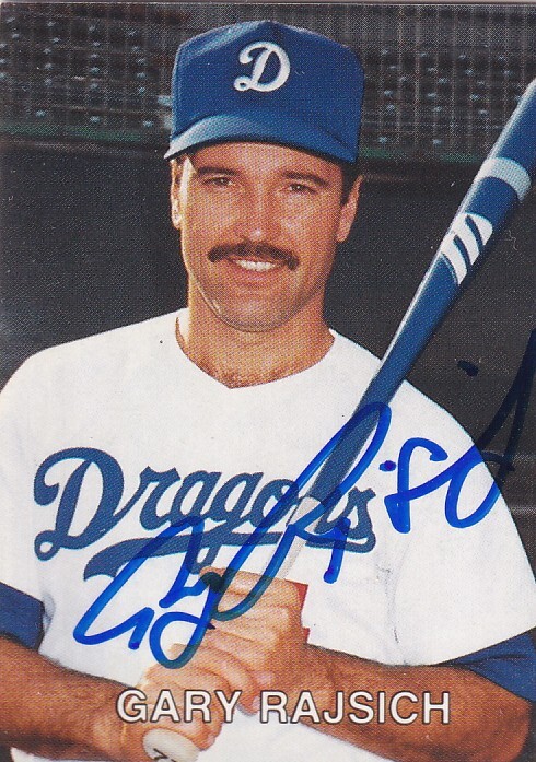Japanese 1987 Gary Rajsich RARE Gaijin MLB / Japan Player SIGNED CARD ...