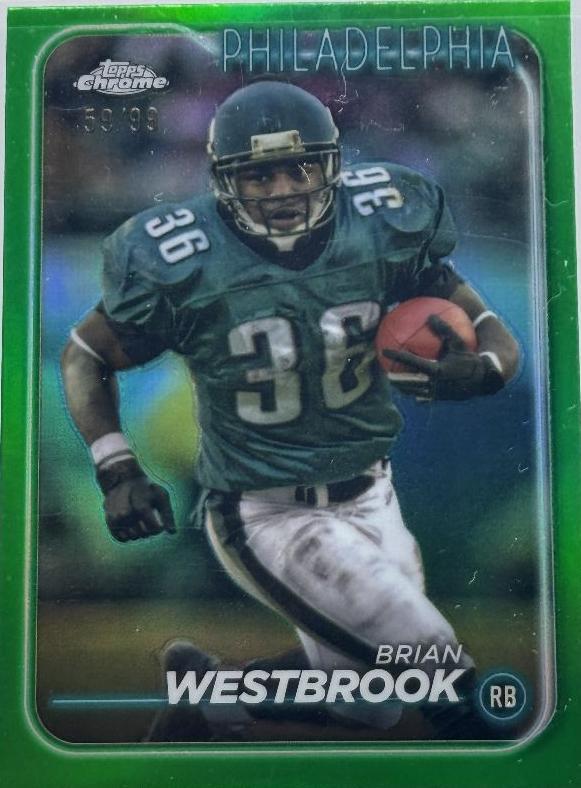 2024 Topps Chrome - Brian Westbrook #156 Green Refractor /99 for sale ...