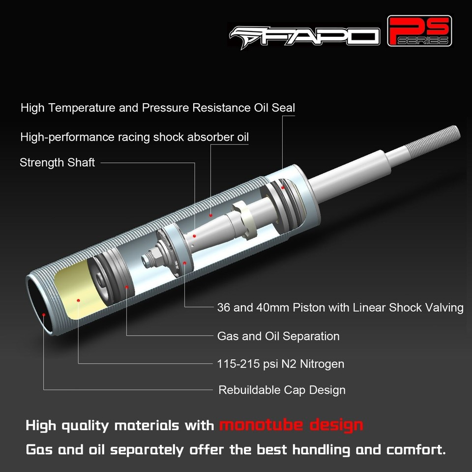 FAPO Coilover Shock Lowering Kits for Volkswagen Jetta MK5 MK6 FWD 06 ...