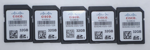 Nombreux 5 Cisco 16-4389-02 32GB Flash Carte SD SDSDAE-032G-1228 | eBay