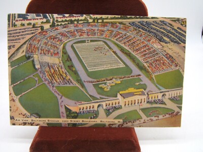 OLD POSTCARD AIR VIEW BALTIMORE STADIUM 33RD ST BALTIMORE MD 1944 | eBay