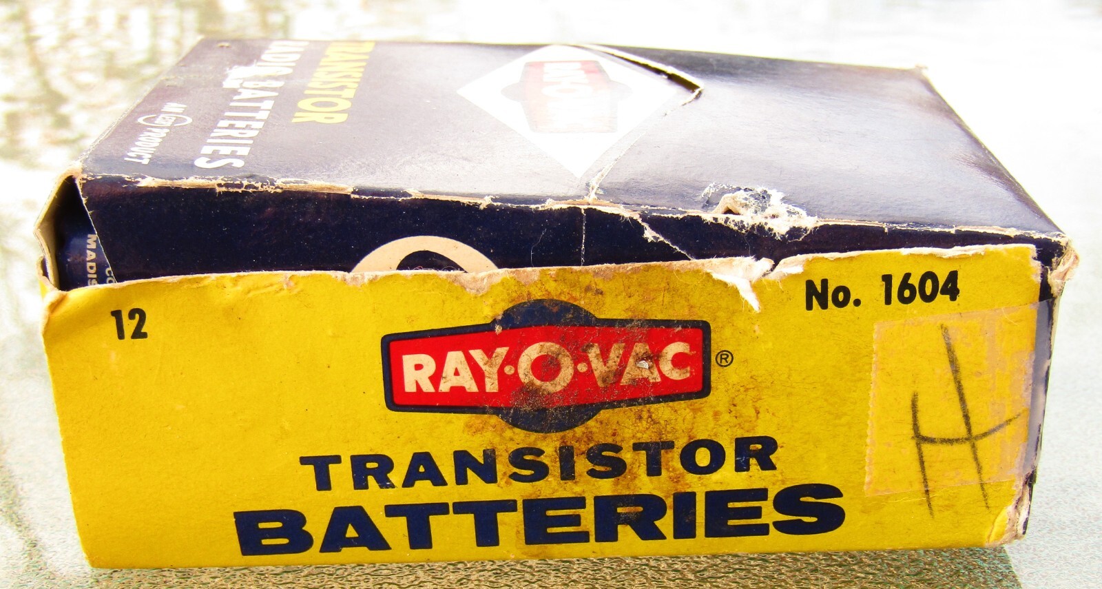 (12) Vintage 1960s RAY-O-VAC #1604 9 Volt Transistor Radio Batteries In ...