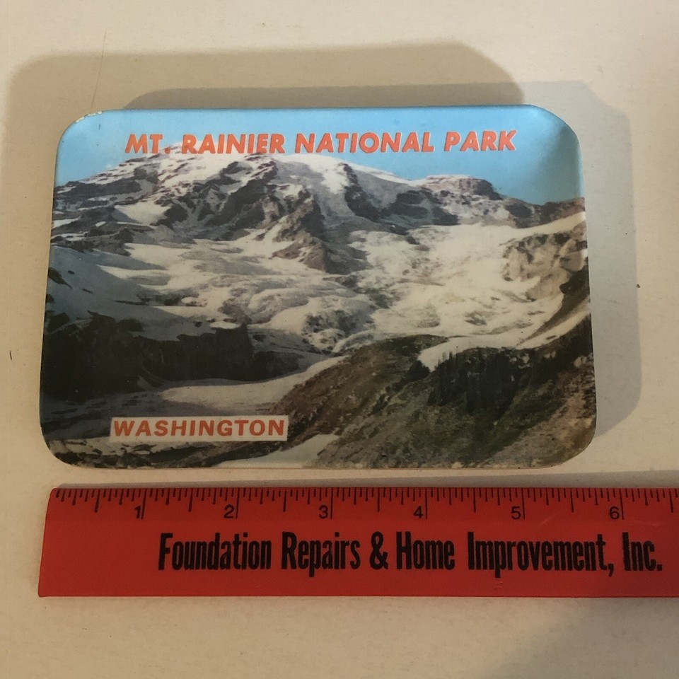Mt Rainier Washington Small Souvenir Tray Made In Italy Ods2 | eBay