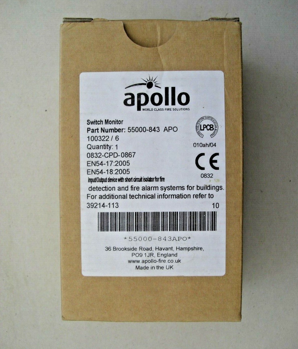 18x Apollo Xp95 Switch Monitor 55000-843 APO for sale online | eBay