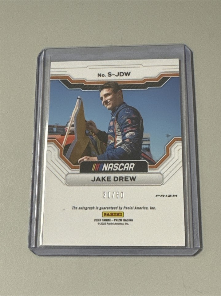 2023 Panini Prizm Racing Jake Drew Checkerboard Auto /50 | eBay