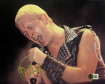 ROB HALFORD SIGNED 8x10 PHOTO JUDAS PRIEST LEAD SINGER AUTOGRAPH ...
