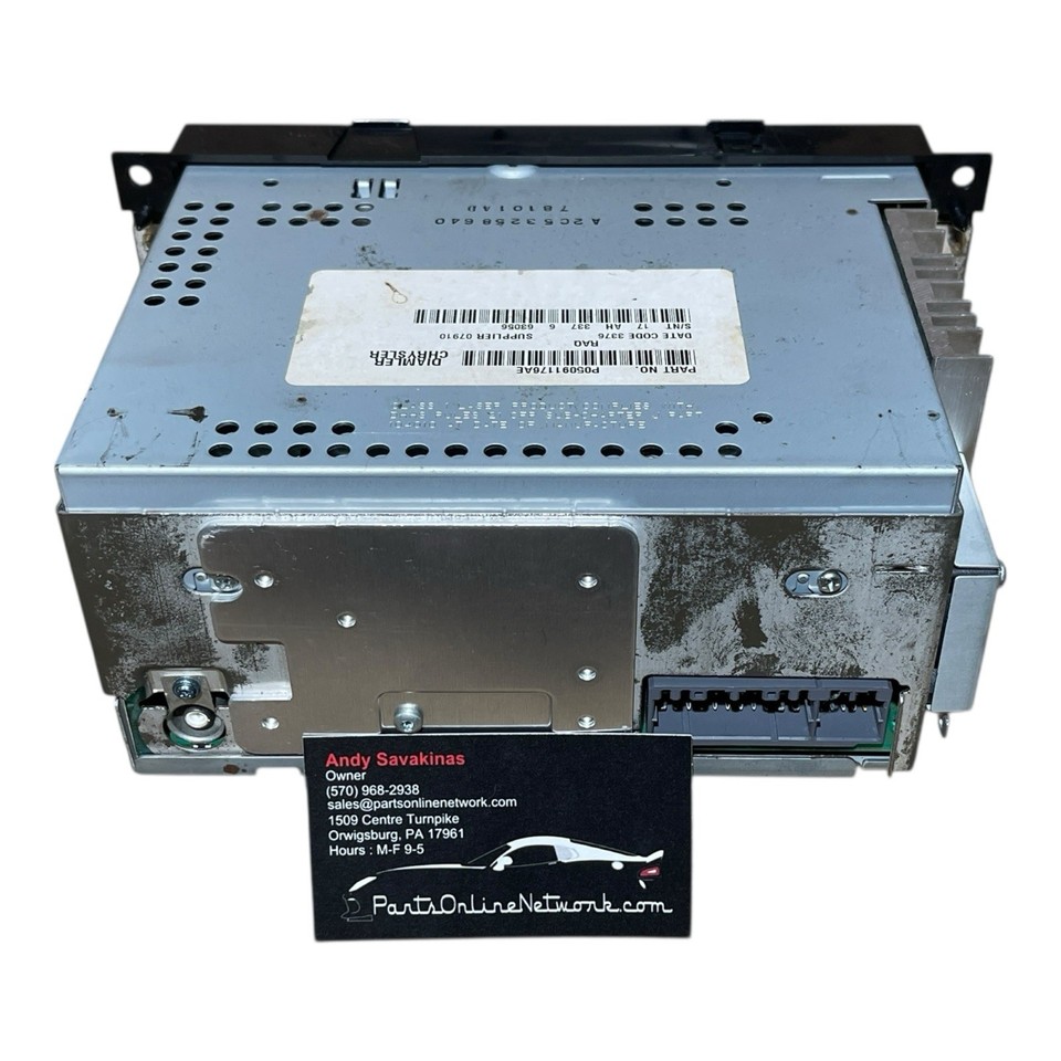 2004 - 2010 Chrysler Dodge Jeep Ram P05091176AE RAQ CD 6 Disc Changer ...