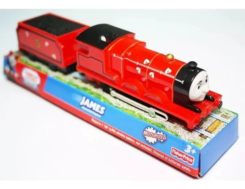 new Box Trackmaster Thomas And His Motorized Toy Train - James + Truck ...