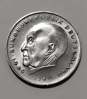 2 DM Münze von 1969, Mzz. G * Bundesrepublik Deutschland* EG ...