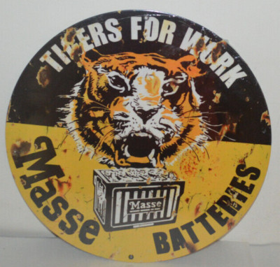 Masse Batteries Metal Sign Wall Decor 14" - USA Made | eBay