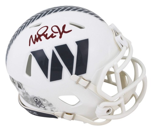 Commanders Magic Johnson Signed STS III Speed Mini Helmet w/ Maroon Sig ...