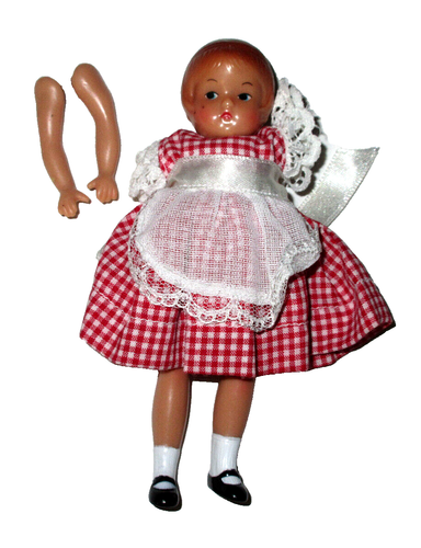 Vintage 1990's Effanbee WEE PATSY DOLL, ORG. CLOTHES loose arms (b6) | eBay