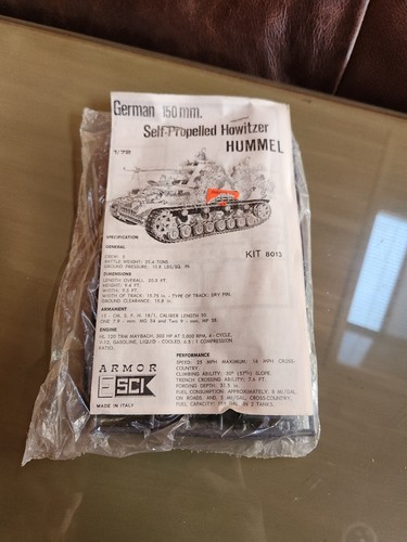 ESCI GERMAN 150 mm SELF-PROPELLED HOWITZER HUMMEL Model 1/72, No ...