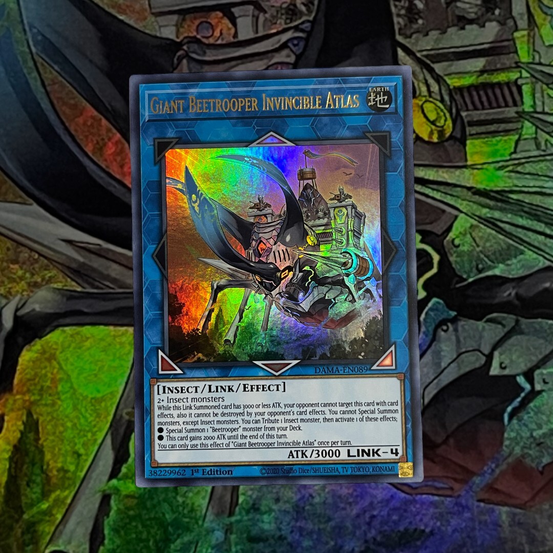 Yu-Gi-Oh! | DAMA | Giant Beetrooper Invincible Atlas | ULTRA RARE | 1st ...