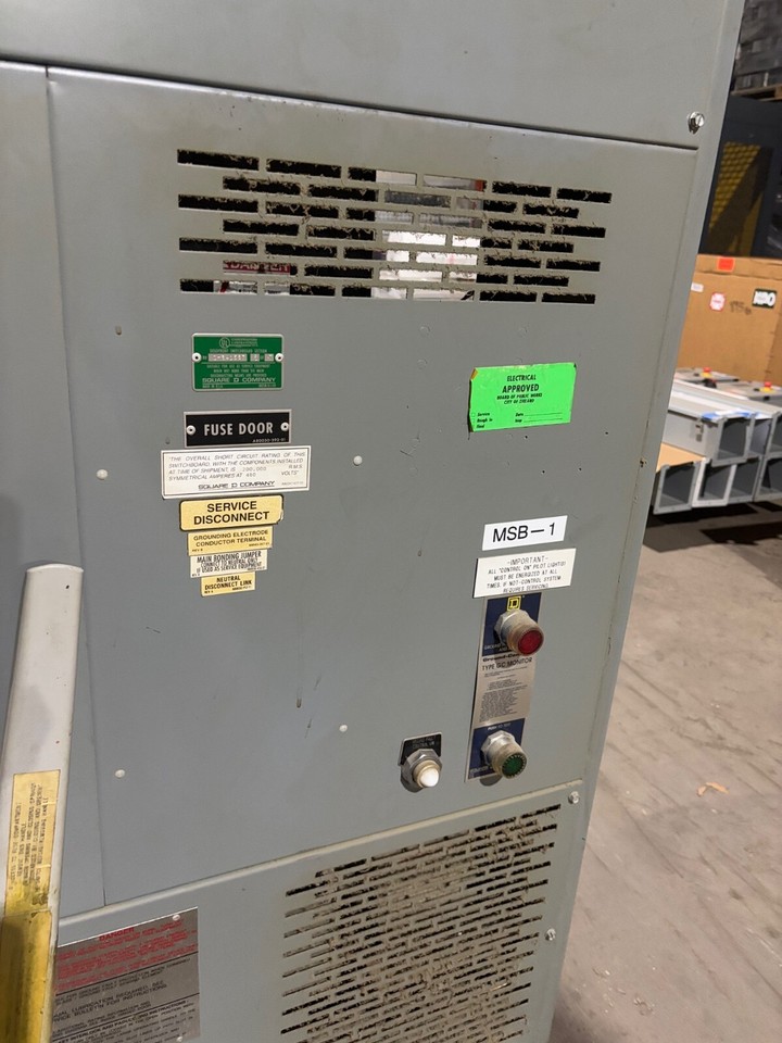 Square D QED 2 Power Style Switchboard 3000A PowerLogic Circuit Monitor ...