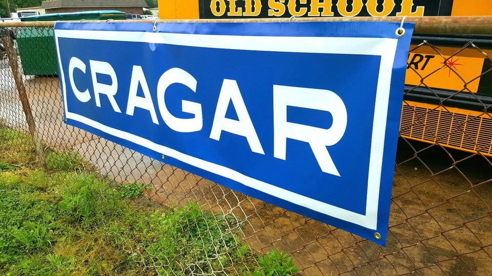 Cragar Garage Banner old school look drag strip race track sign ...