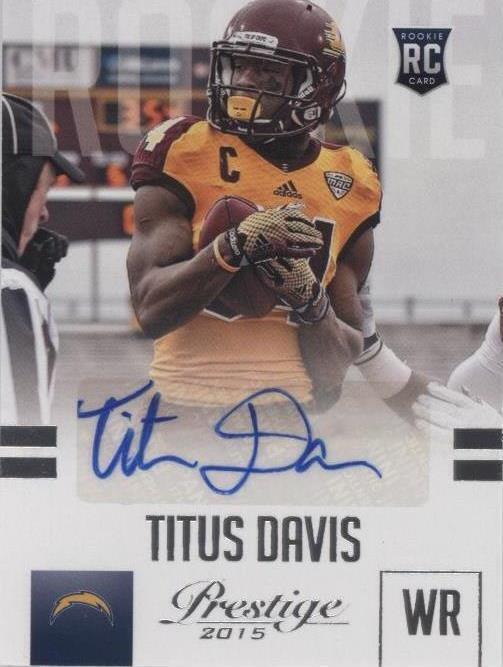 2015 Panini Prestige - Rookie Titus Davis #290 Signatures (AU, RC) for ...