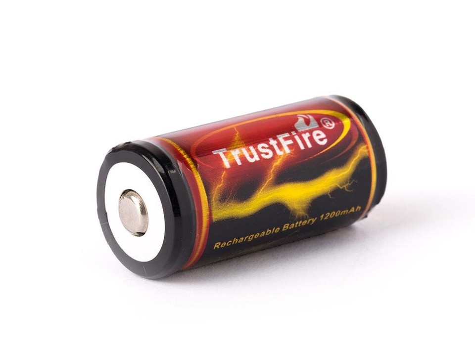 2x Trustfire 18350 1200mAh 3.7V Batteries Rechargeable TF 18350 ...