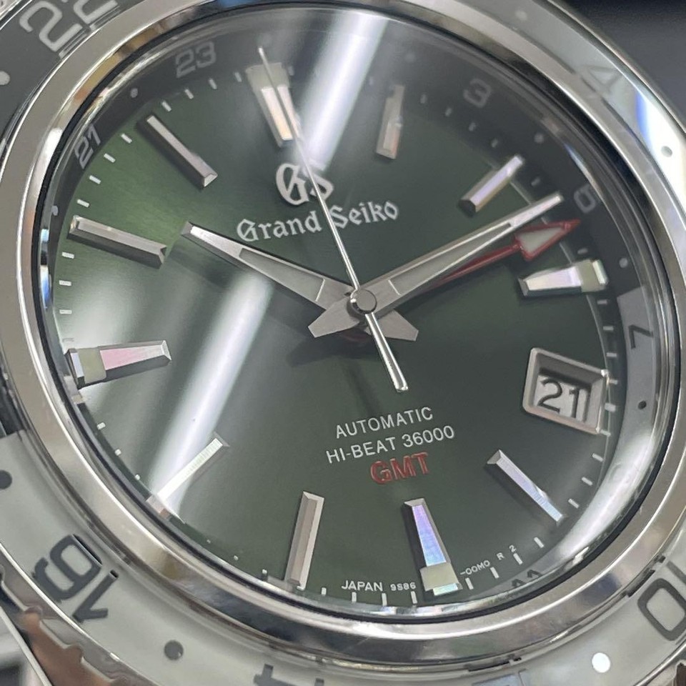 Grand Seiko GMT SBGJ239 Automatic Green Dial Stainless Steel Watch | eBay