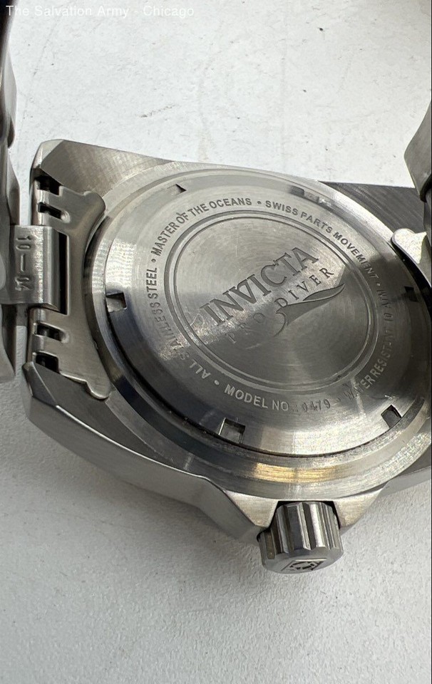 Invicta Mens Pro Diver 0479 Stainless Steel Back Water Resistance ...