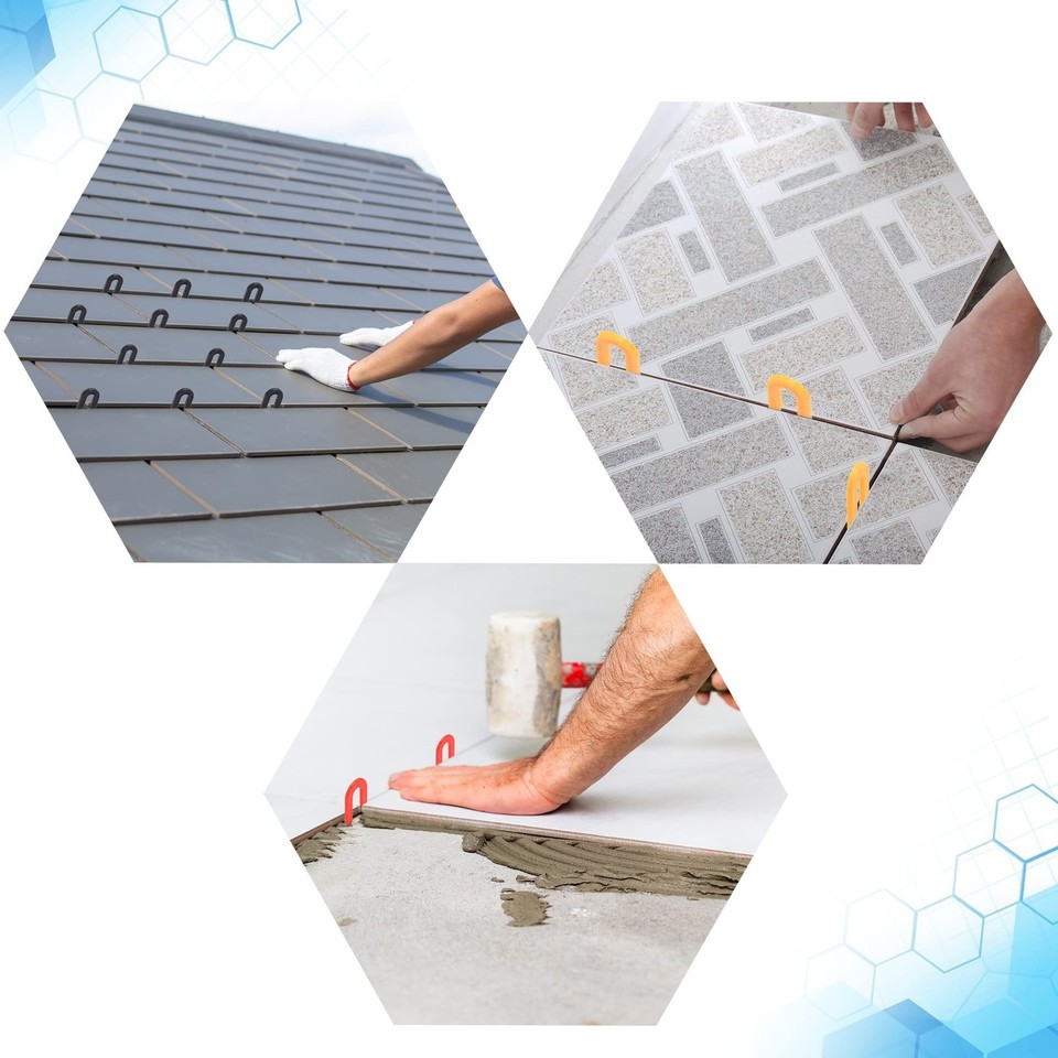 400PCS Plastic Shims, Horseshoe Shims, U Shaped Tile Spacers, Plastic ...