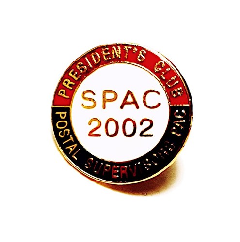 SPAC 2002 Pin Postal Supervisors PAC Presidents Club Round Lapel Style ...