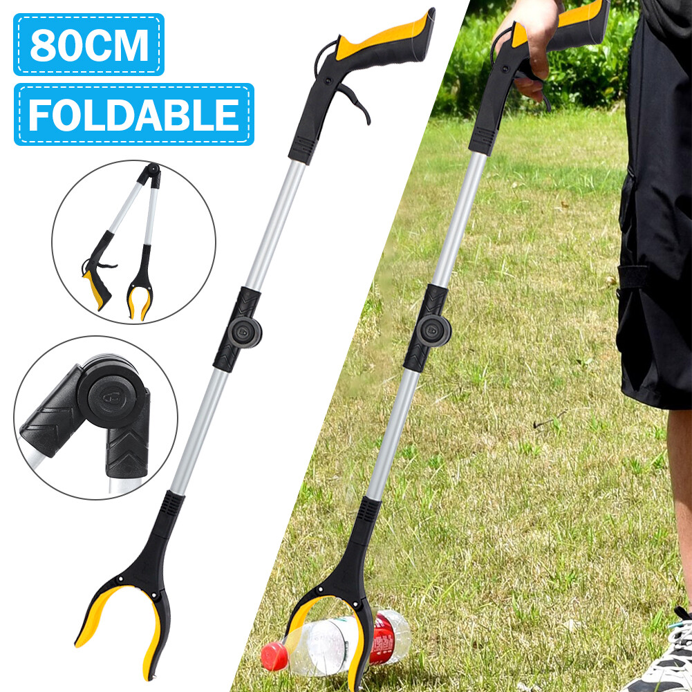 80CM Aluminium Pick Up Aid Trash Tool Reacher Grabber Litter Picker ...