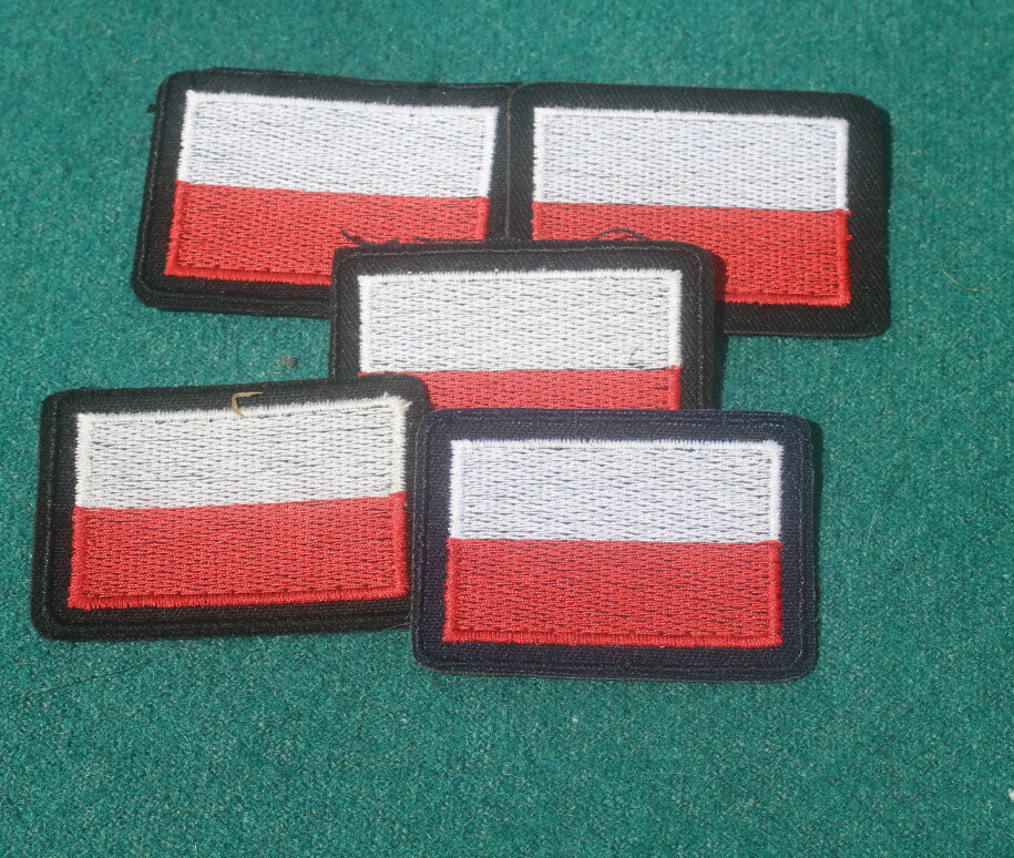 Polish ARMY FLAG - stripe on shoulder - white-red Poland patch worn on ...