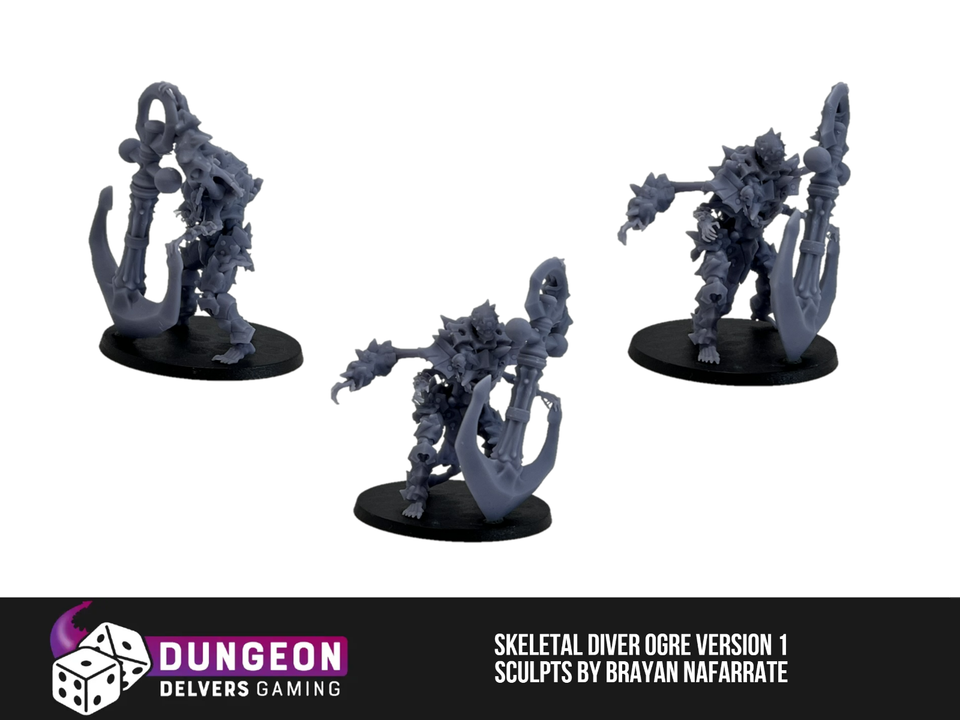 Skeleton Giant Ogre Anchor DND AOS Dungeons Dragons Miniature K ...