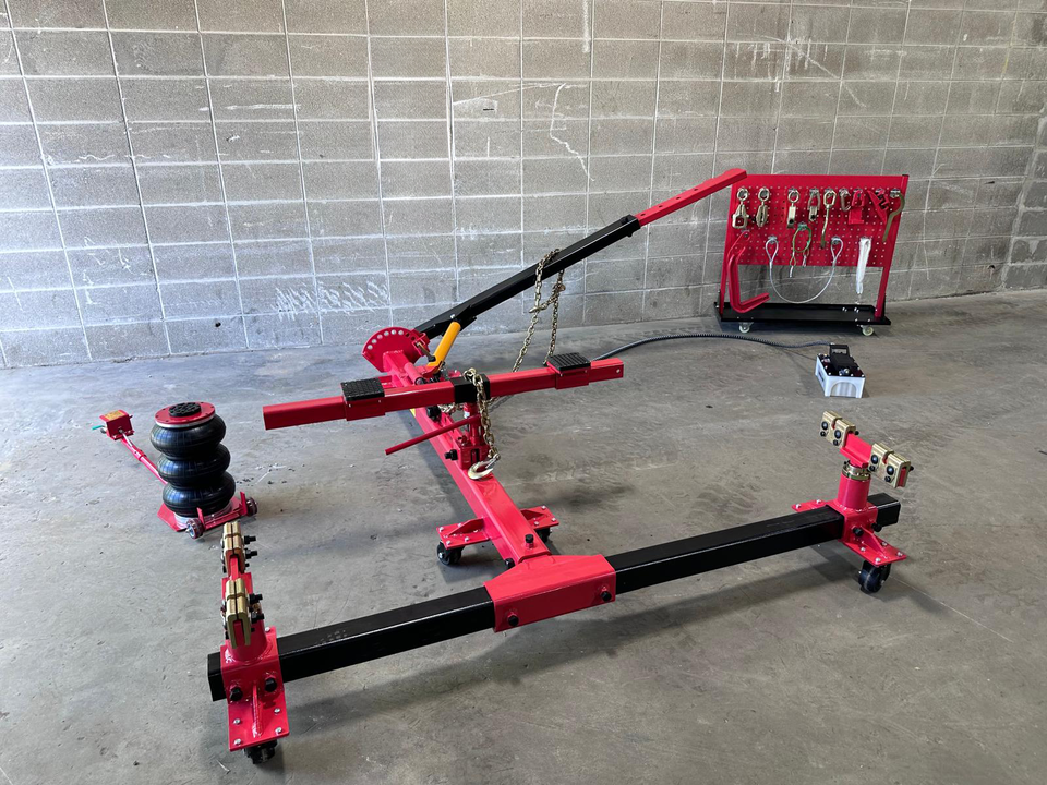 NEW Portable Auto Body Frame Machine Puller 10,000 PSI Foot Pump FREE ...