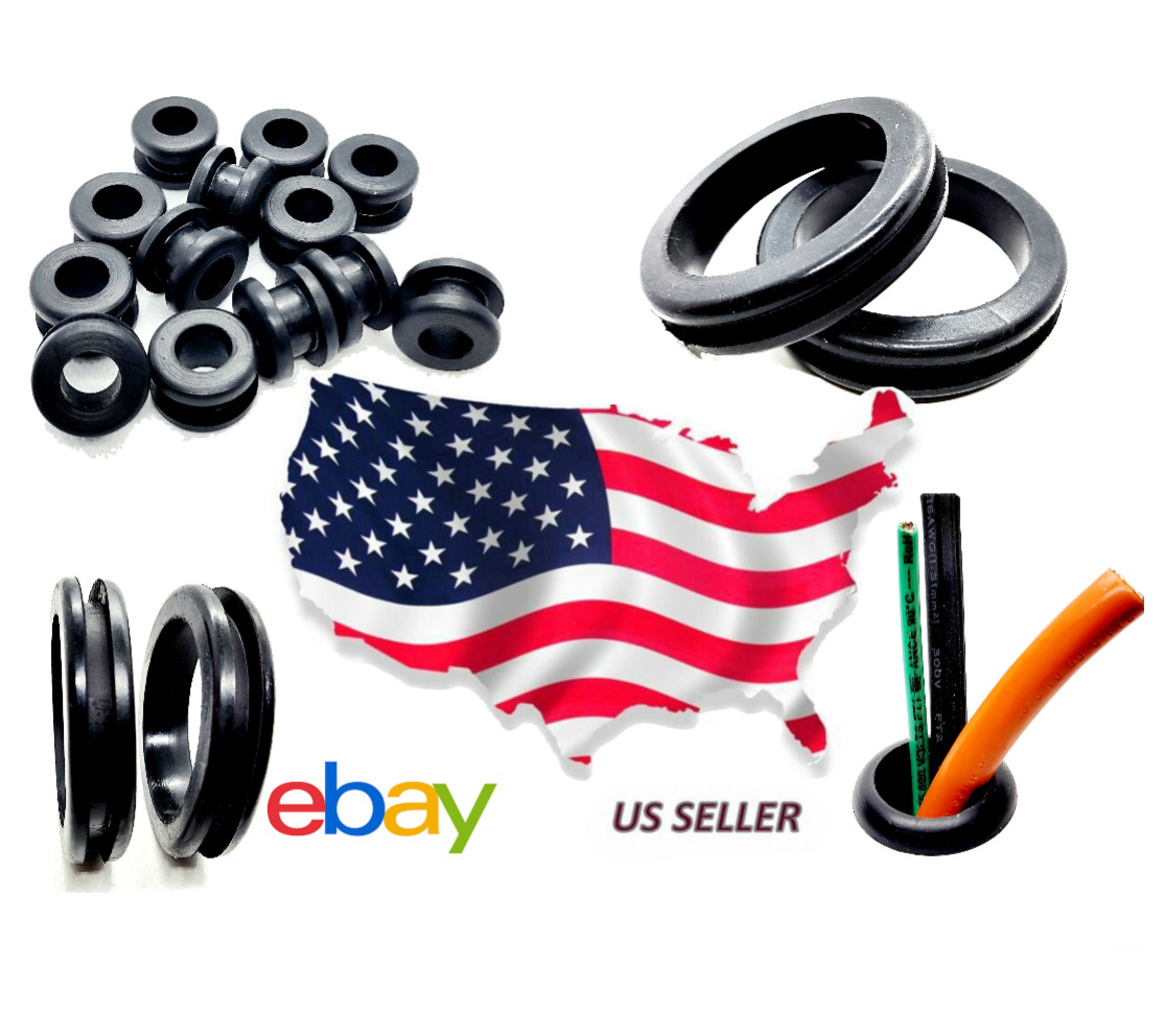 1/2" x 5/8" OD Solid Grommet Rubber Knockout Plug Fits 1/2" Hole & 1/8 ...