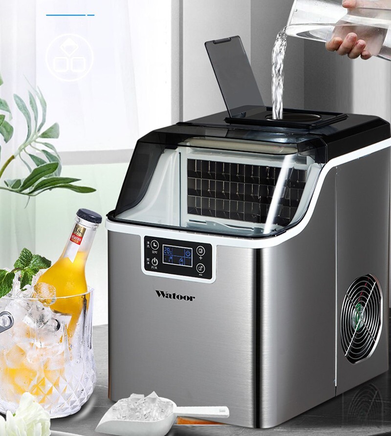 220V 30Kg Portable Electric Ice Maker Ice Cubes Making Machine ...