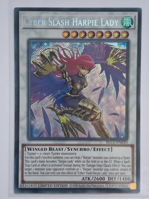 Cyber Slash Harpie Lady - WISU-EN036 - Ultra Rare - 1st Edition ...
