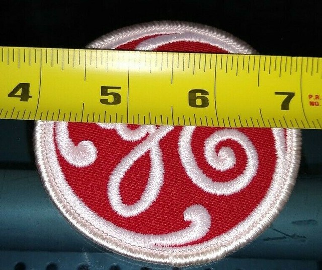 NOS RED 3" General Electric GE logo Embroidered Patch Iron on | eBay