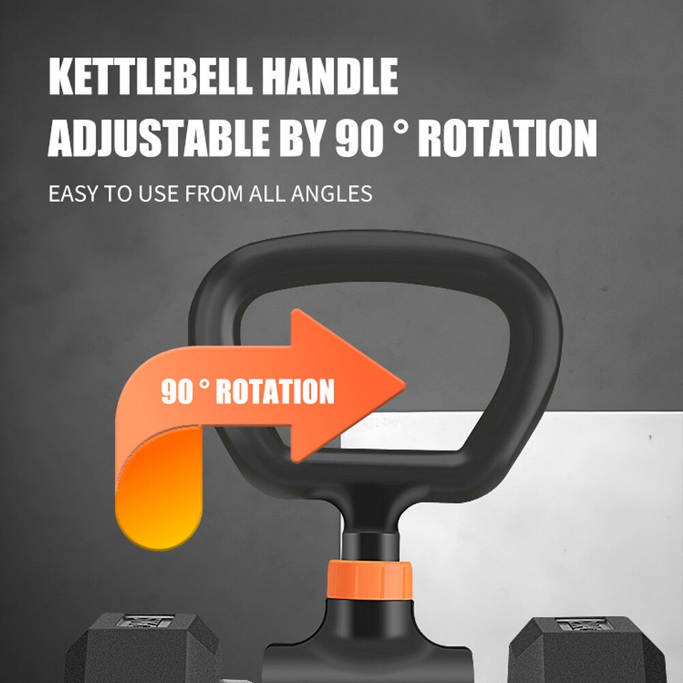 Dumbbell Converter Heavy Duty 90 Degree Rotating Handle Kettlebell ...